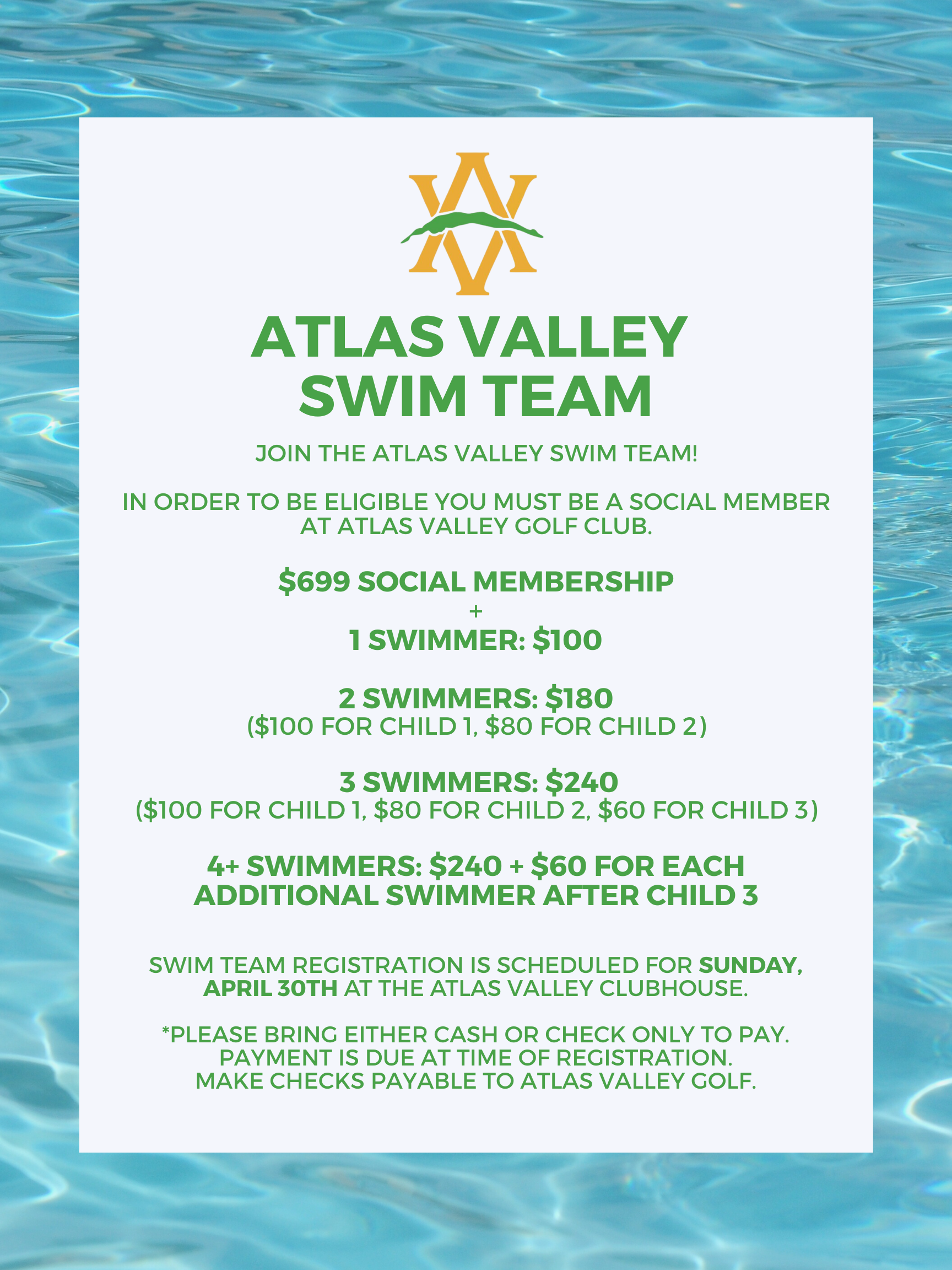 Social Pool Annual Membership | atlasvalleygolf.com